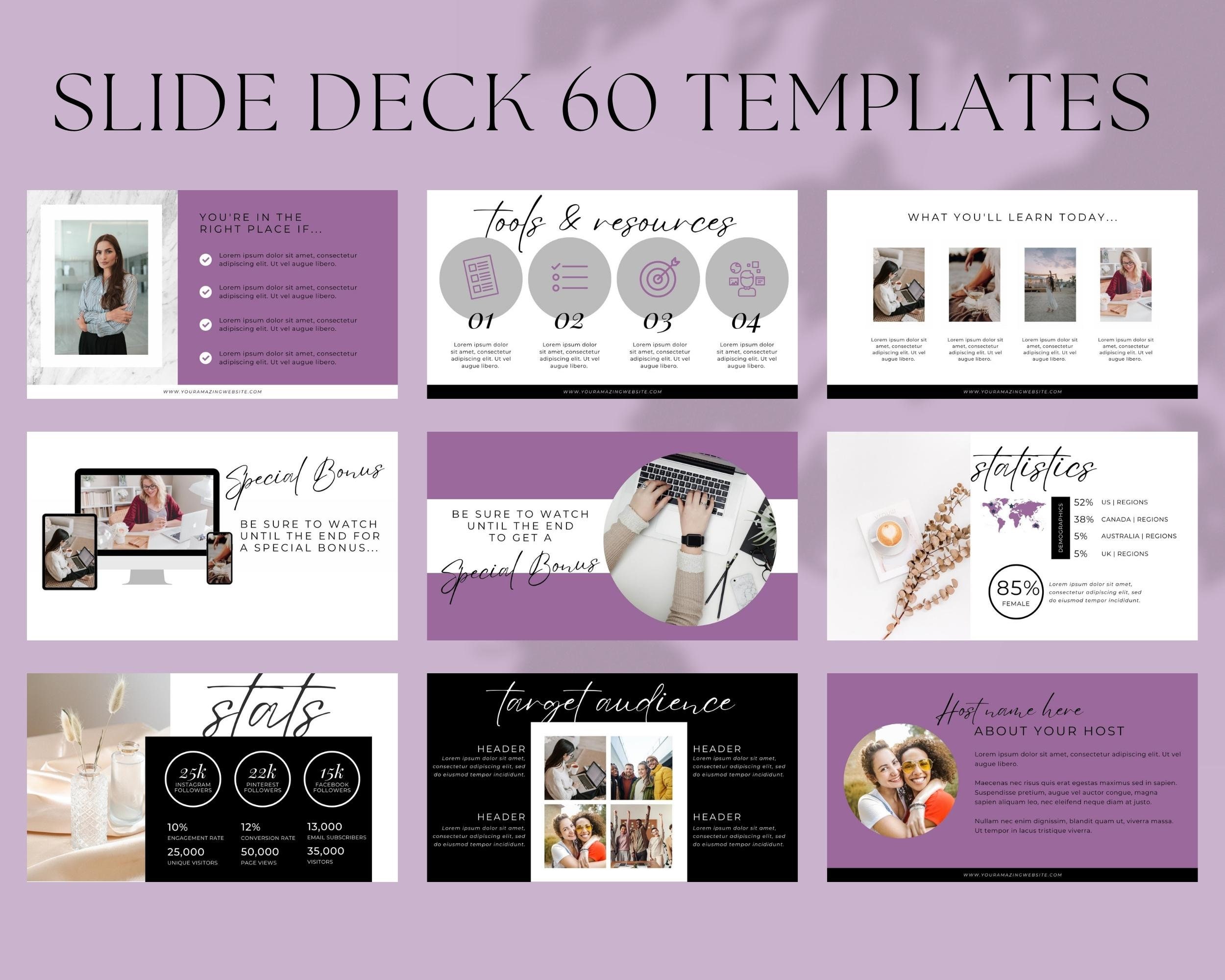 Big Slide Deck Presentation Canva Presentation Template - Etsy