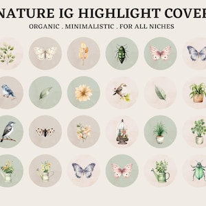 Nature Instagram Highlight Covers, Bird Story IG Highlight Template ...