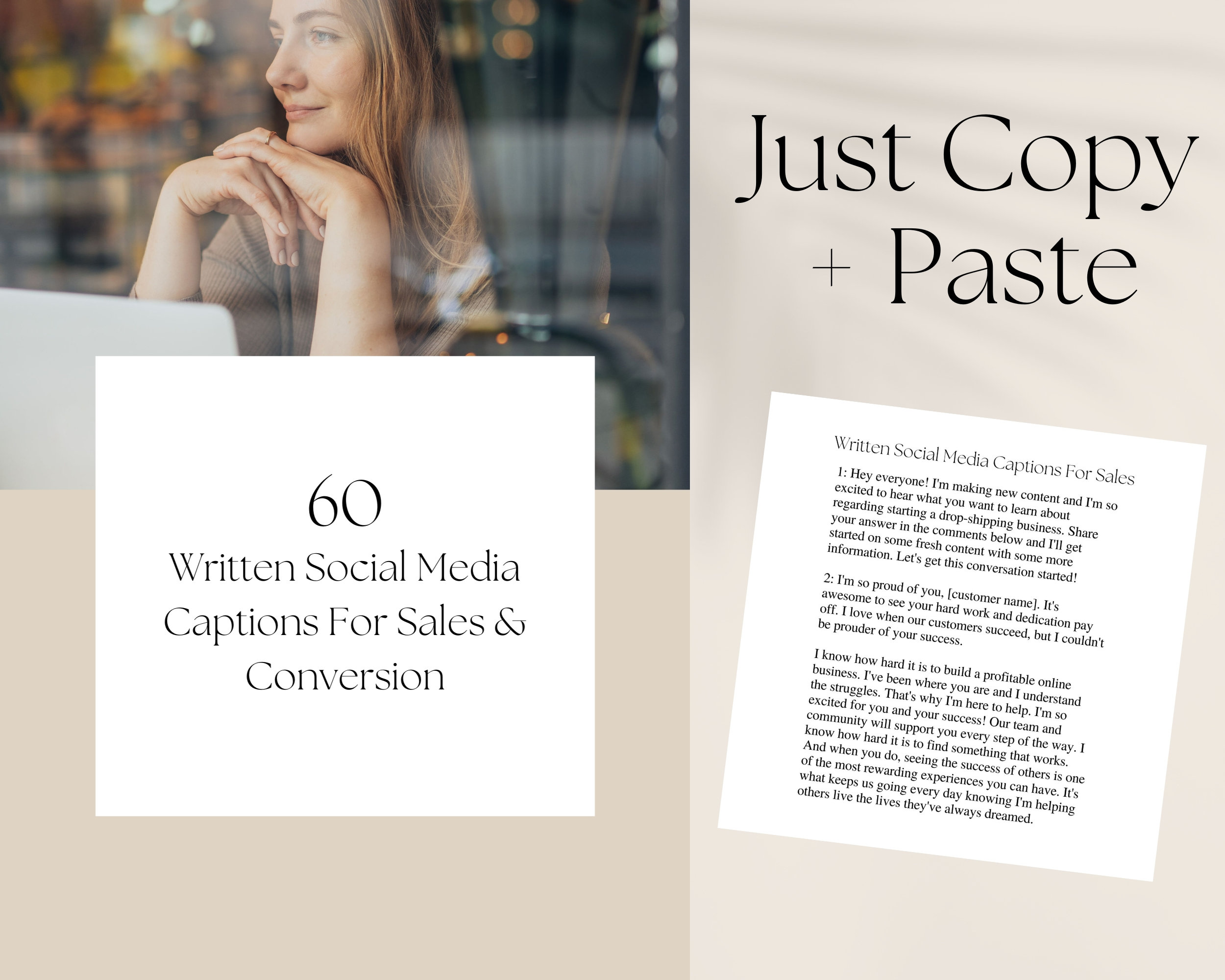 Written Captions for Sales and Conversion, Social Media Captions for ...
