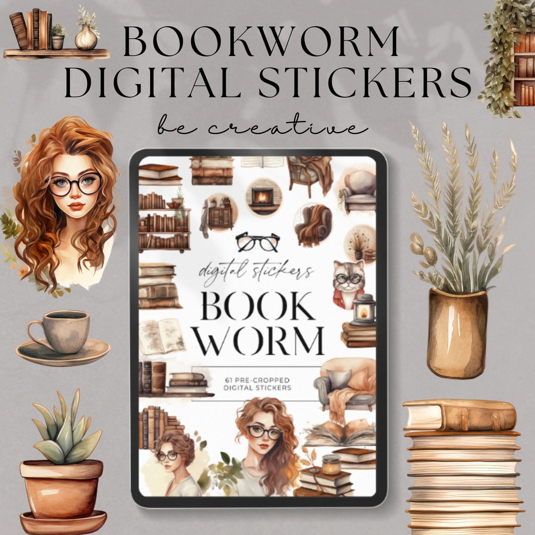 Book Lover Digital Planner Stickers | Digital Sticker Book | Goodnotes ...