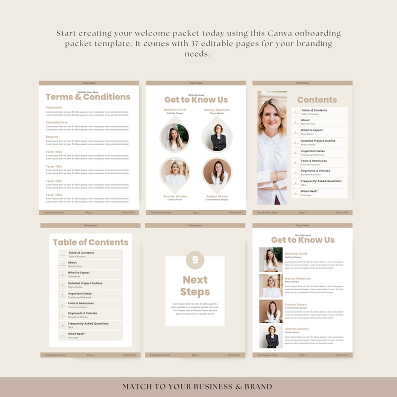 Onboarding Welcome Packet, Canva Client Welcome Pack, New Client ...
