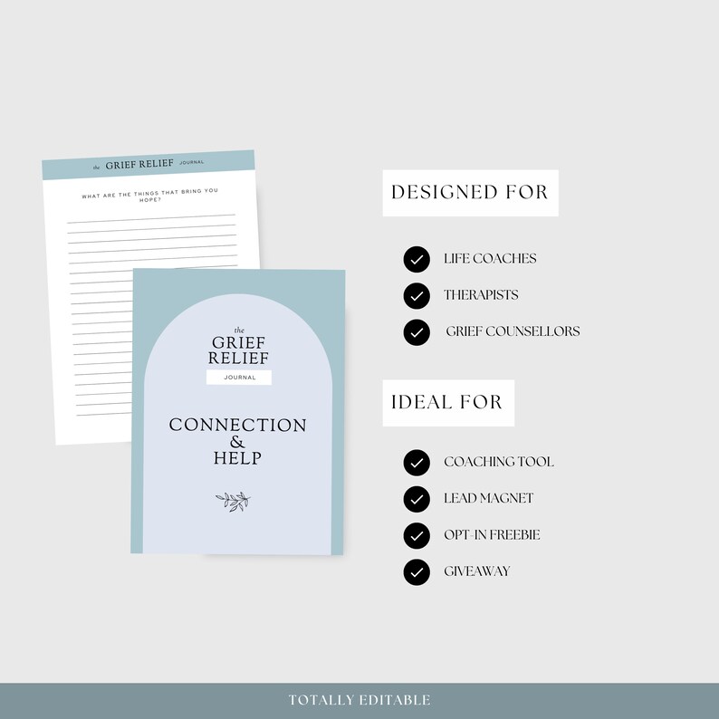 Guided Grief Remembrance Journal, Digital Handbook and Keepsake to Help ...