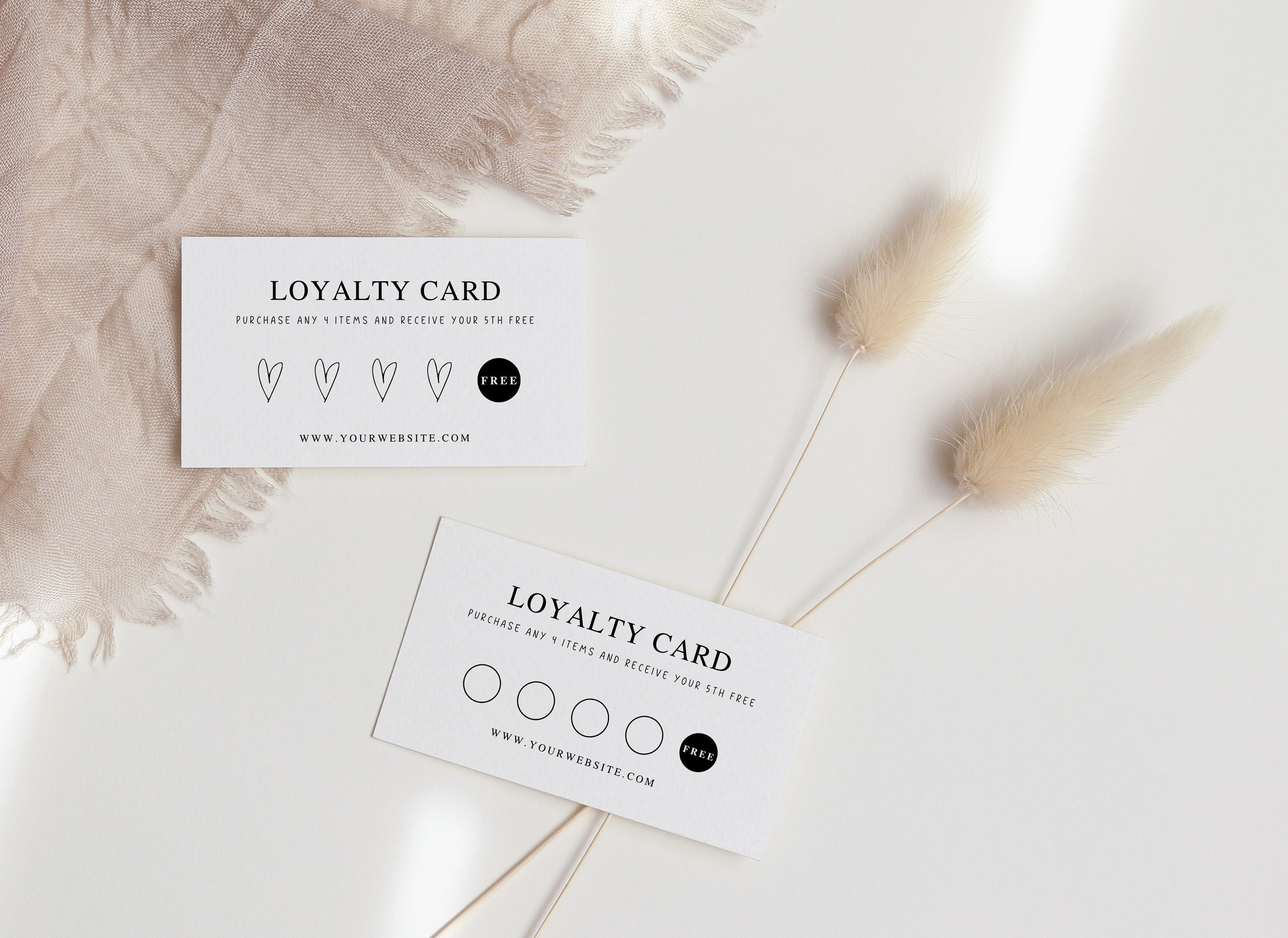 Loyalty Card Template INSTANT DOWNLOAD Printable Business Card ...