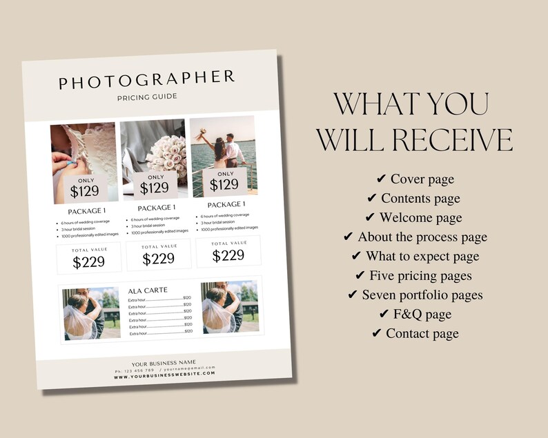Wedding Photography Welcome Guide Template Client Guide - Etsy