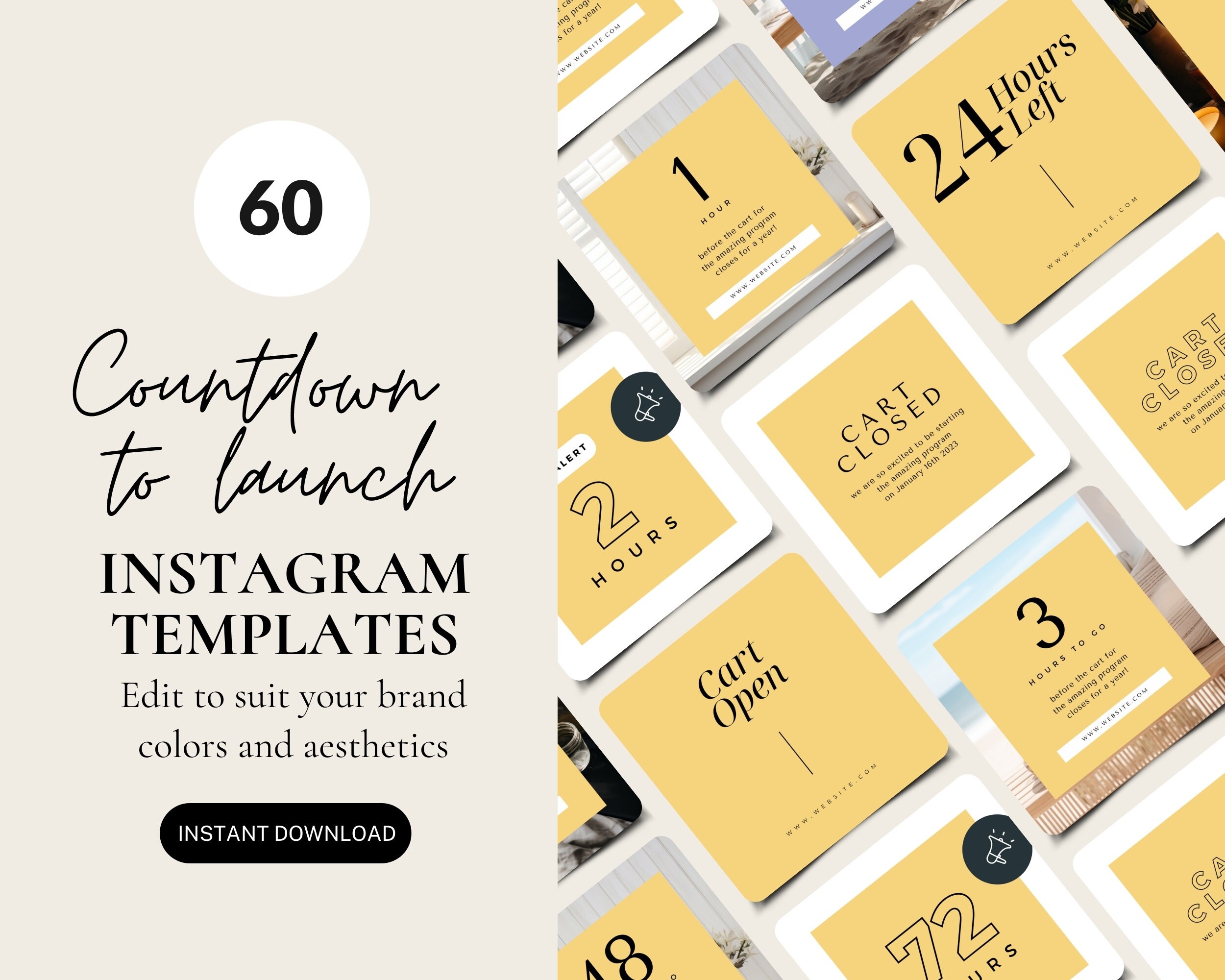 Product Launch Instagram Templates, Canva Editable Posts, New Product ...