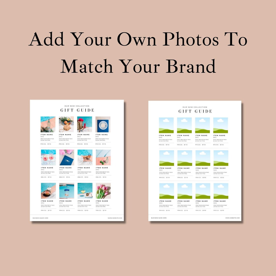 Catalogue / Gift Guide Template INSTANT DOWNLOAD Wholesale Catalogue ...