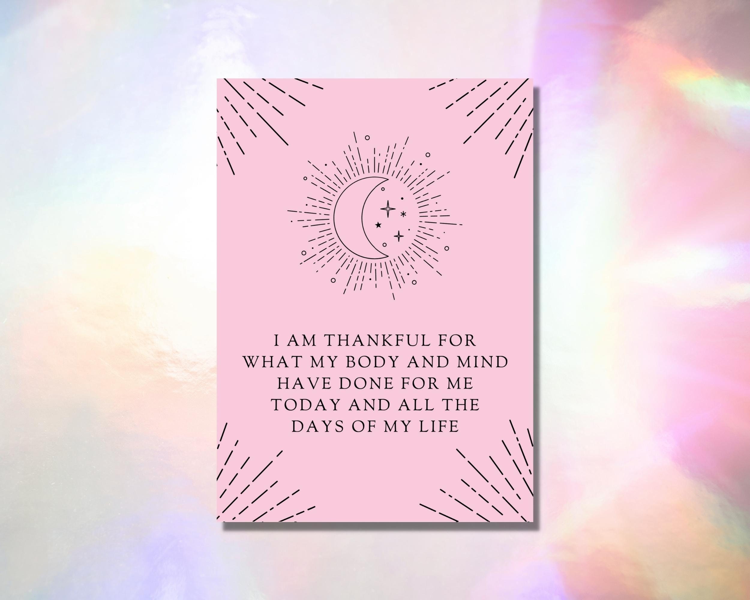 Affirmation Cards Template Canva Affirmation Station - Etsy