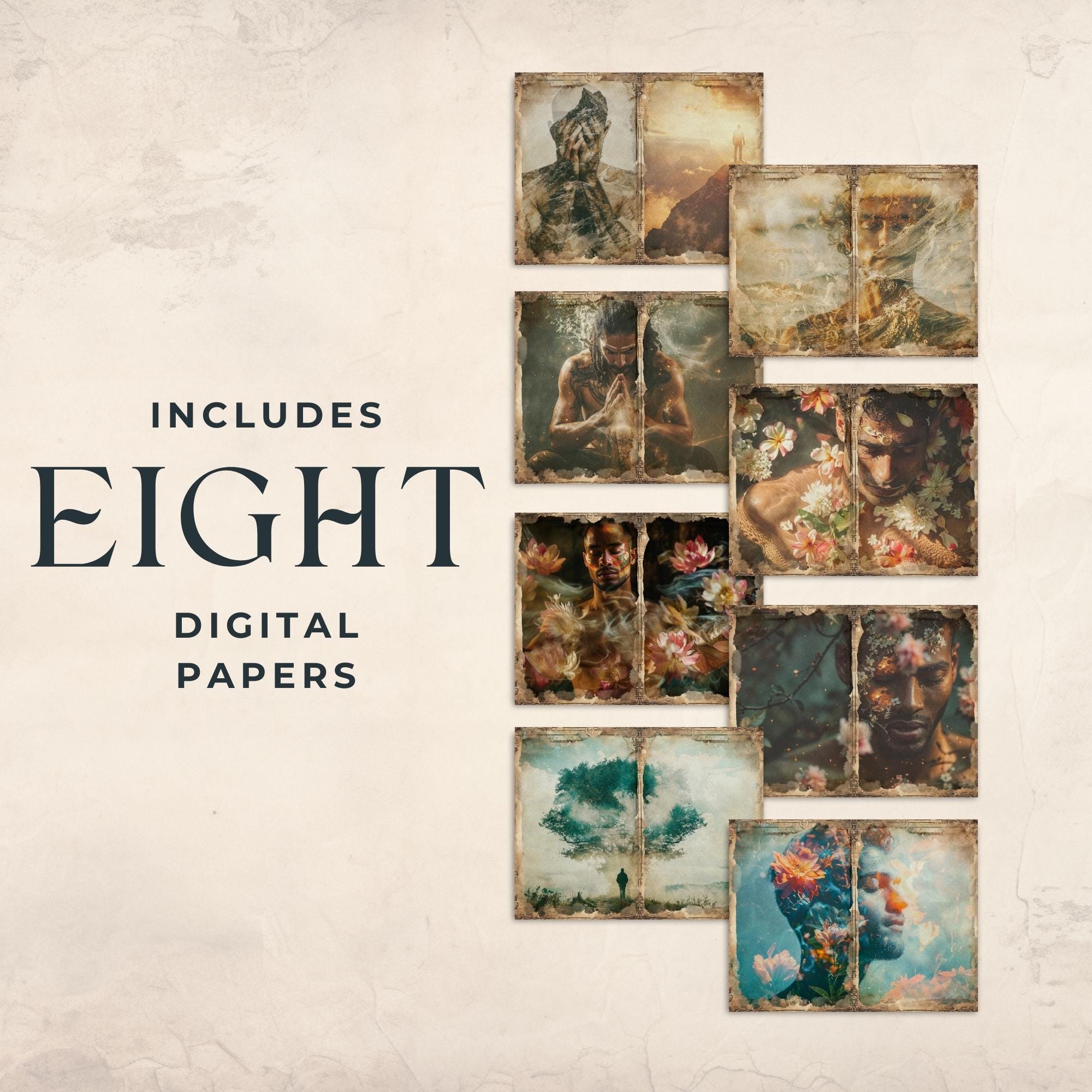 The Spiritual Man Junk Journal Kit, Journal Pages, Instant Download ...