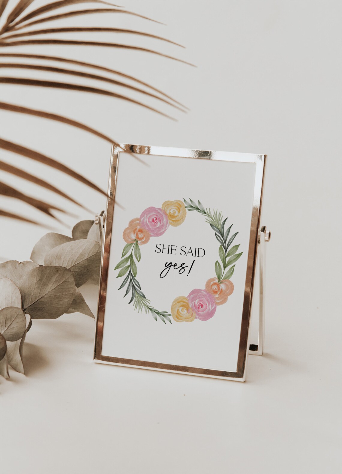 She Said Yes Sign Printable Engagement Sign Just Engaged - Etsy