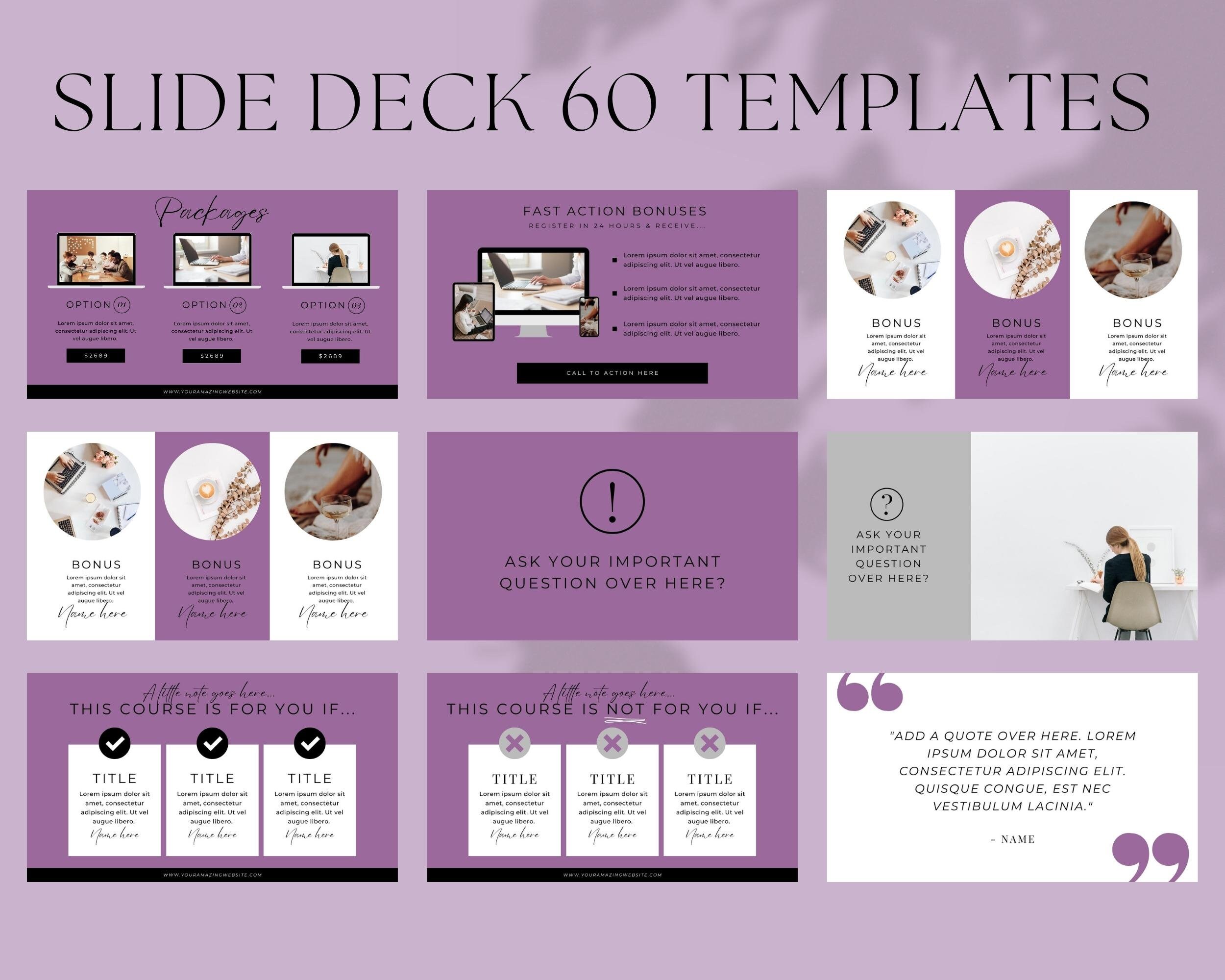 Big Slide Deck Presentation Canva Presentation Template - Etsy