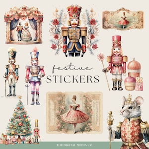 Nutcracker Ballet Christmas Digital Planner Stickers | Goodnotes ...