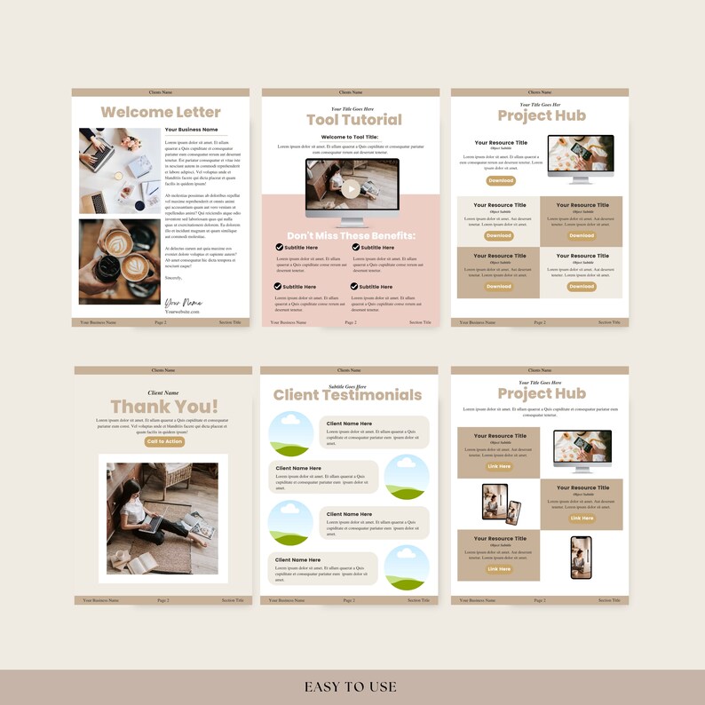 Onboarding Welcome Packet, Canva Client Welcome Pack, New Client ...