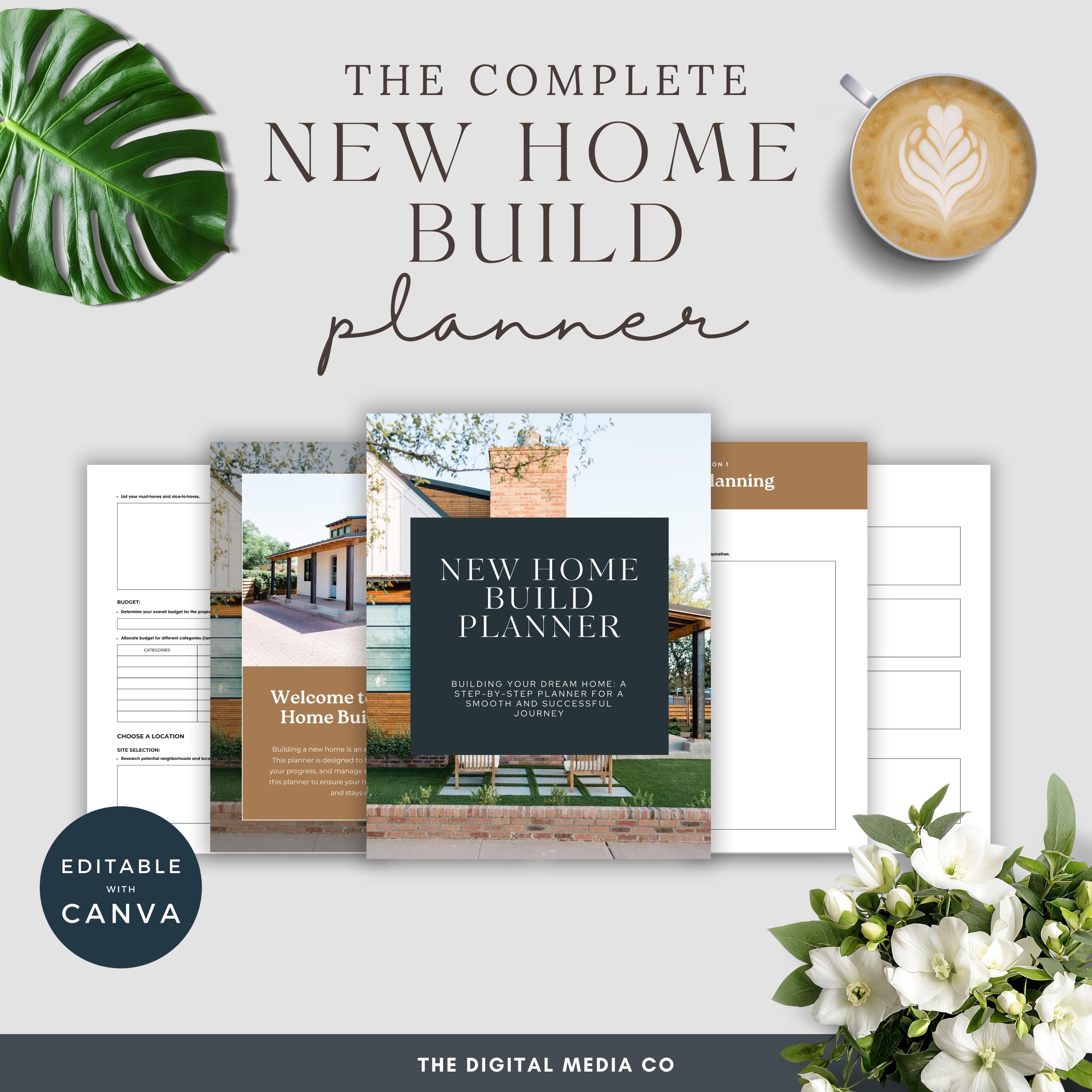 New Home Build Planner Template - Etsy