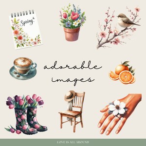 Sweet Spring Digital Stickers, Goodnotes Flower Stickers, Plant ...