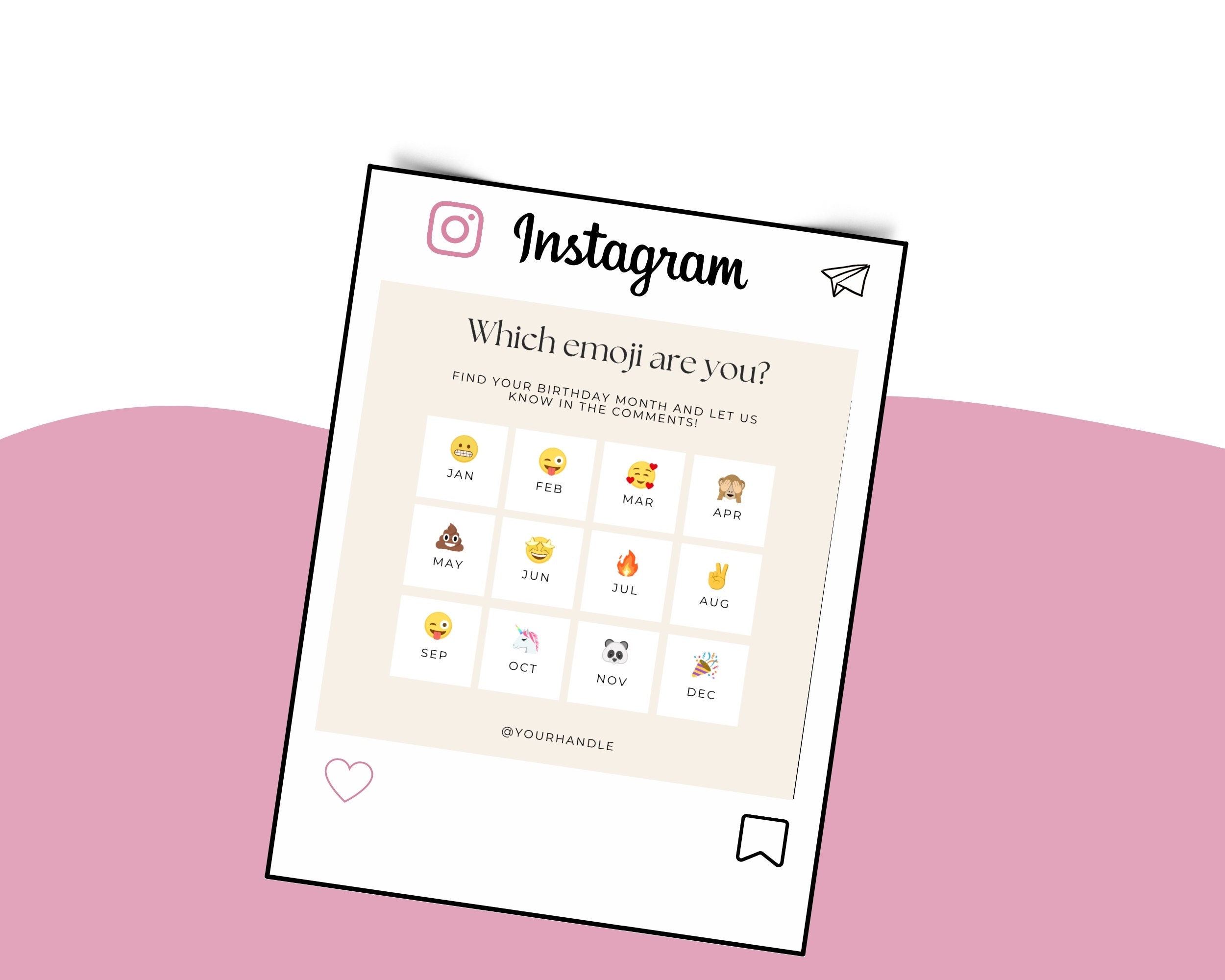 20 Viral Game Instagram Posts, Social Media Challenge Templates ...