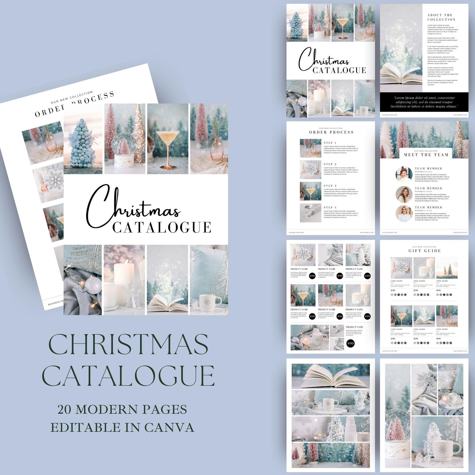 Christmas Catalogue Template INSTANT DOWNLOAD Wholesale Gift - Etsy