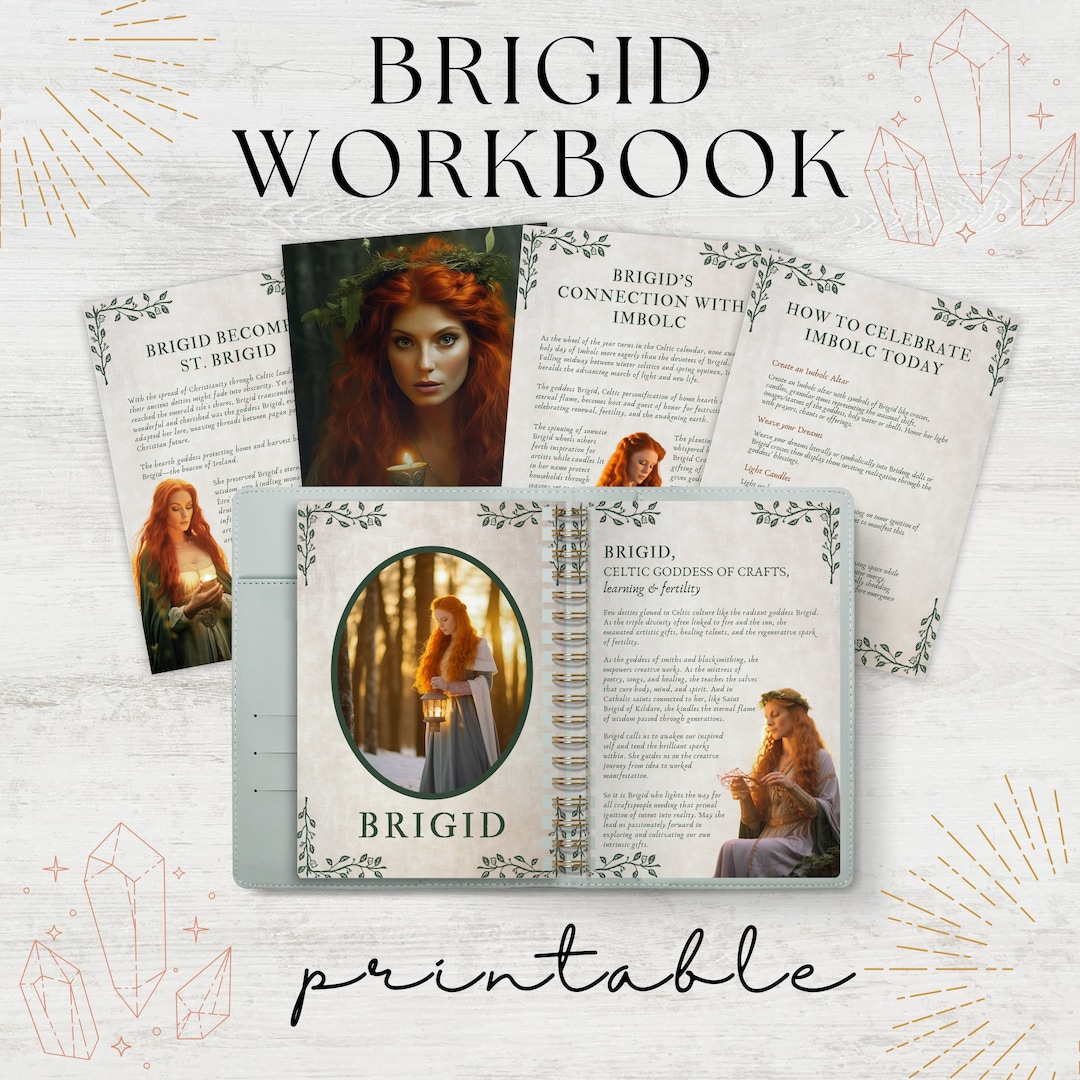 Brigid Workbook, Magical Guide, Printable Spirituality E-book, Imbolc ...