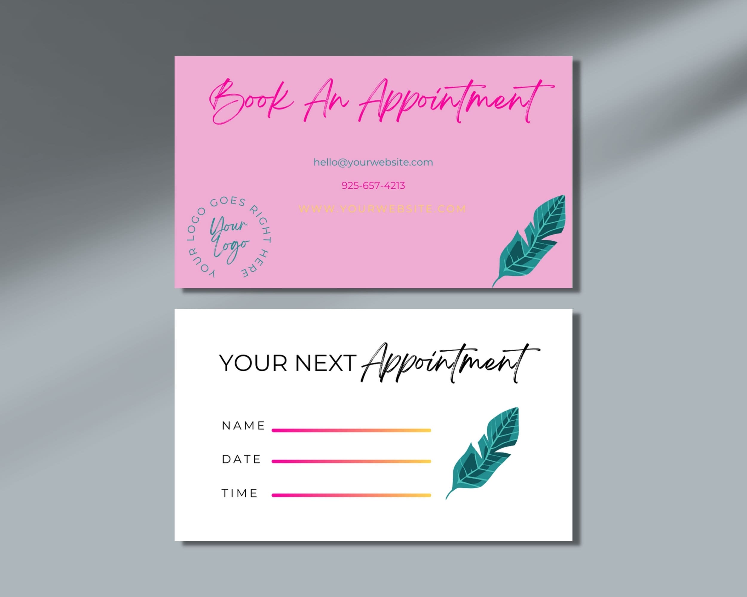 Appointment Card Template Customer Appointment Card - Etsy
