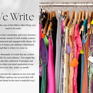 Written Social Media Captions for Fashion Boutiques, Instagram and ...