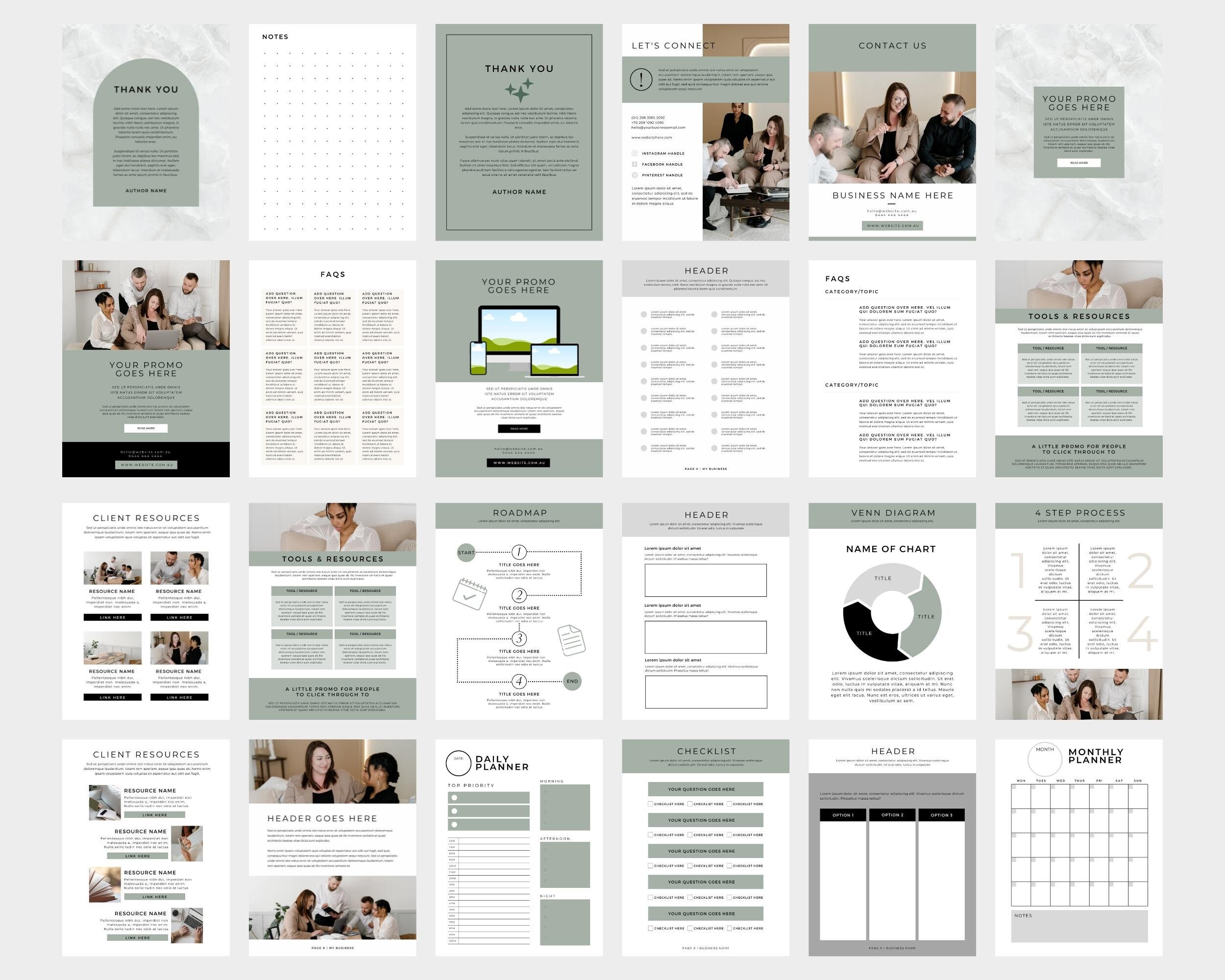 Freebie Digital Template Canva Workbook Template Canva Lead - Etsy