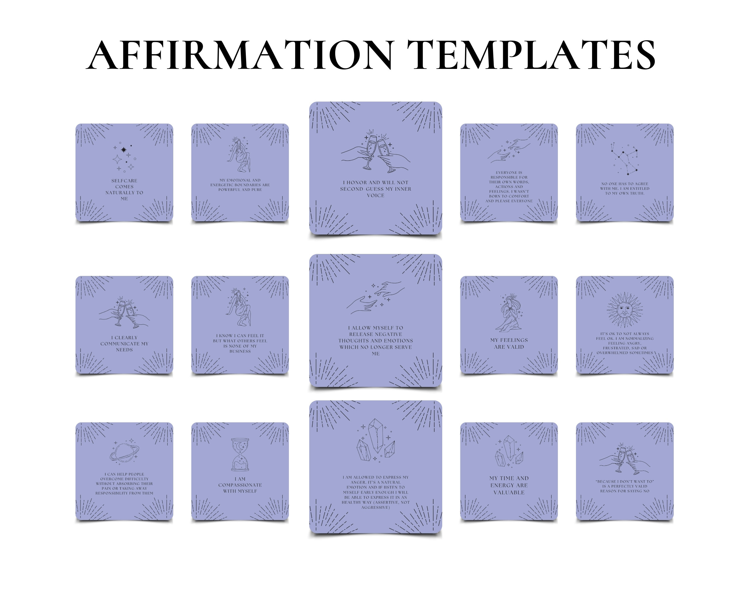 Affirmation Template Canva, Affirmation Posts, Instagram Affirmation ...