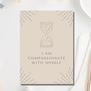 Affirmation Cards Template Canva Boundaries Affirmation - Etsy