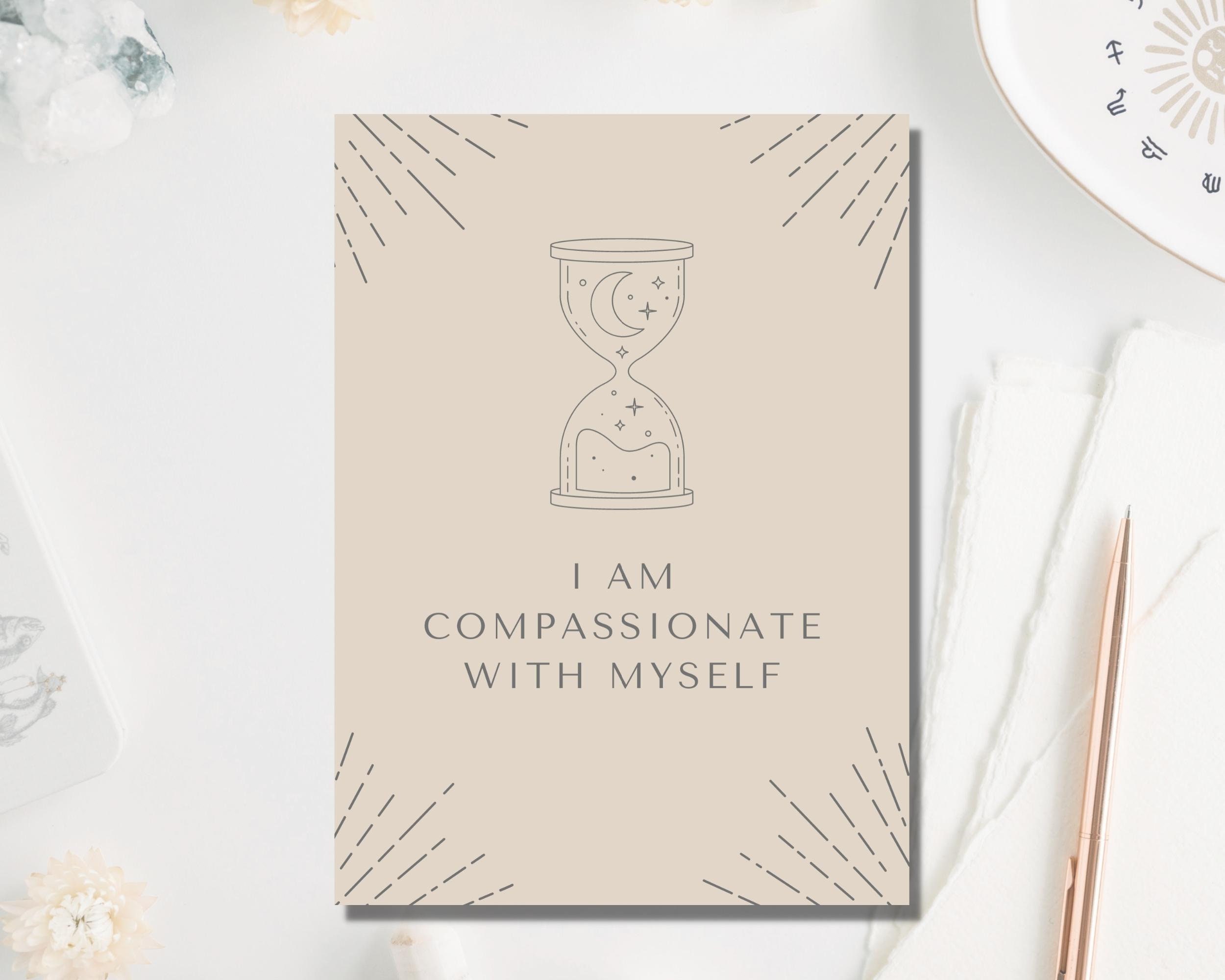 Affirmation Cards Template Canva Boundaries Affirmation - Etsy