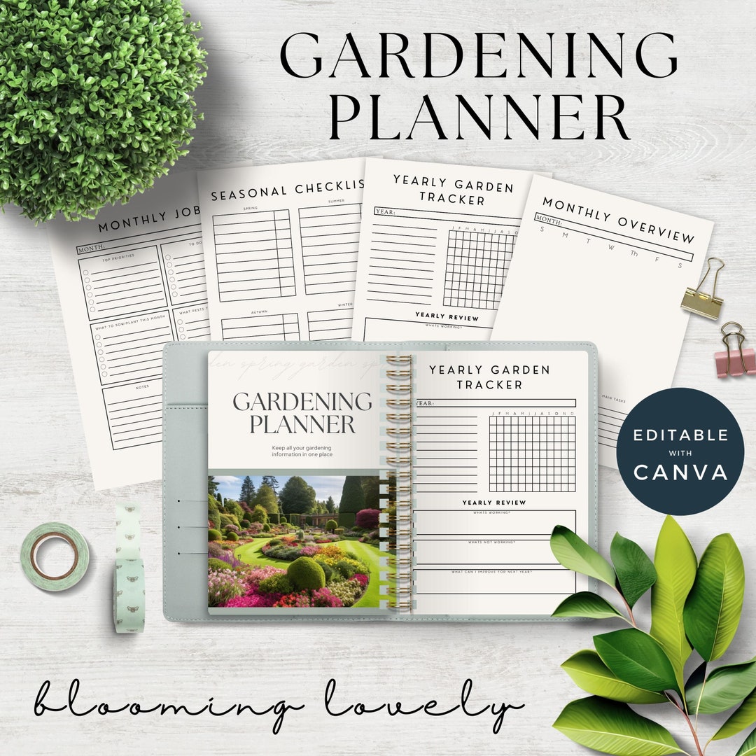 Garden Planner Printable | Garden Tracker | Gardening Binder ...