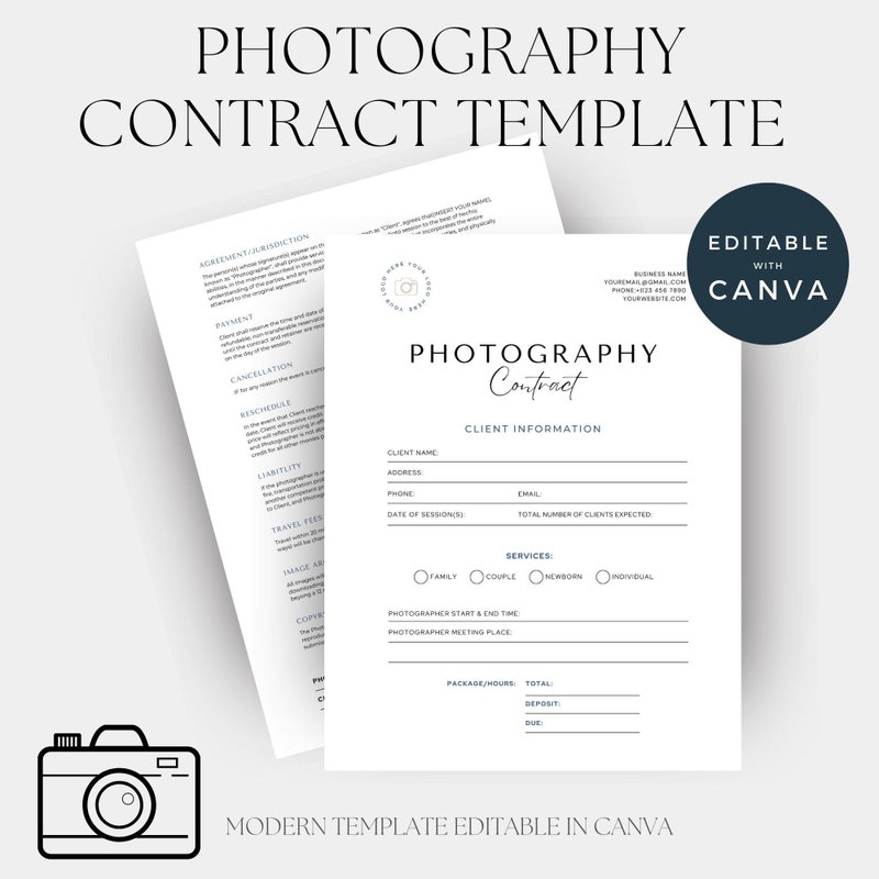 Photography Forms - Etsy