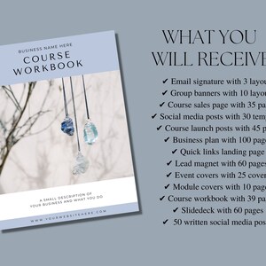 Course Creator Canva Bundle, Course Creator Templates, Course Template ...