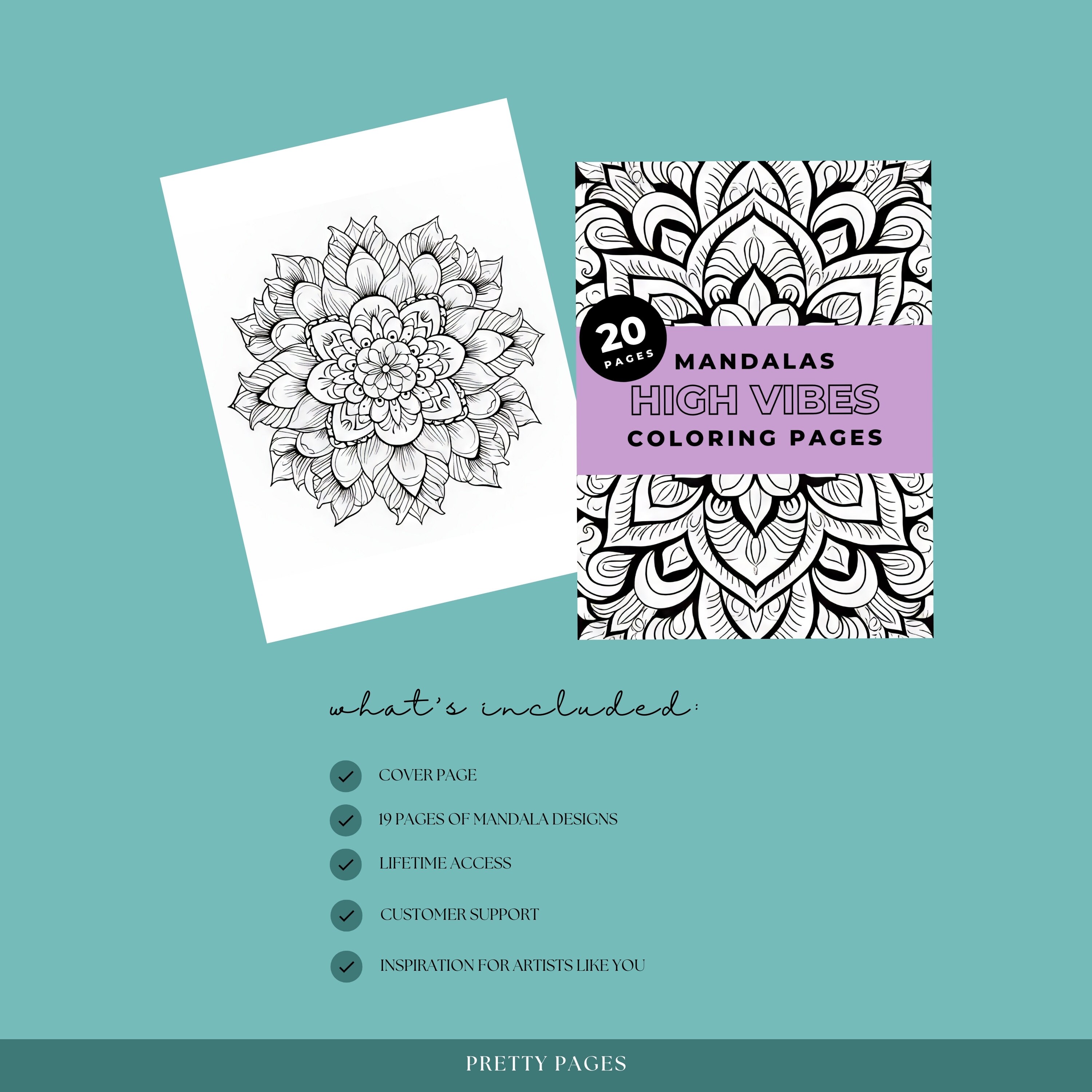 Mandala Coloring Pages | Mantra Art Pages | Stress Release Coloring ...