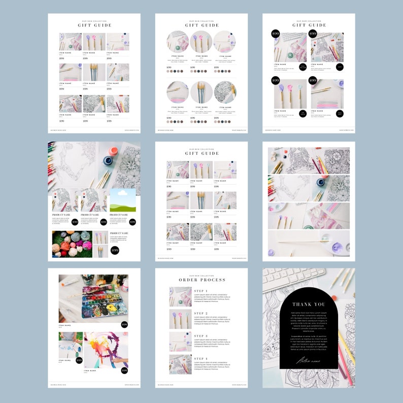 Christmas Catalogue Template INSTANT DOWNLOAD Wholesale Gift - Etsy