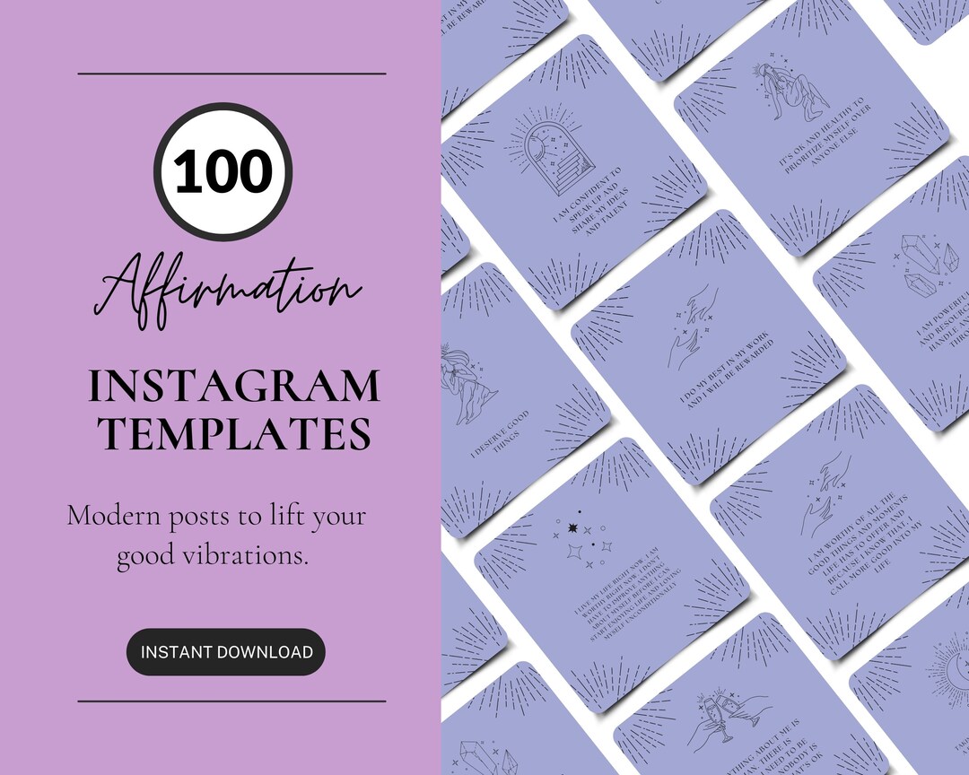 Affirmation Template Canva, Affirmation Posts, Instagram Affirmation ...