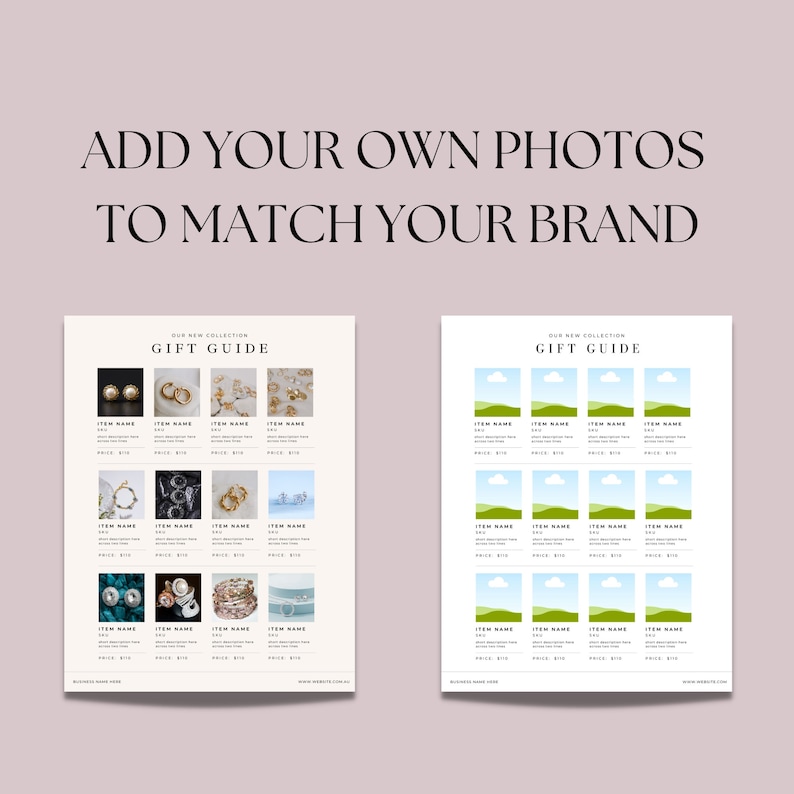 Christmas Catalogue Template, INSTANT DOWNLOAD, Wholesale Gift ...