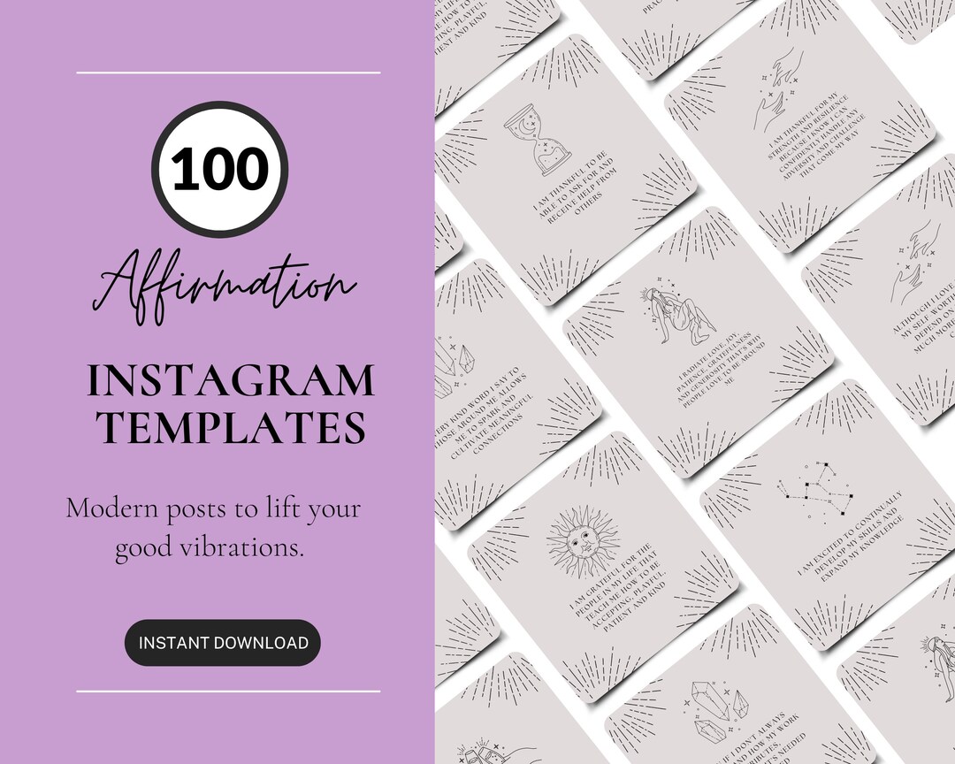 Affirmation Template Canva, Affirmation Posts, Instagram Affirmation ...