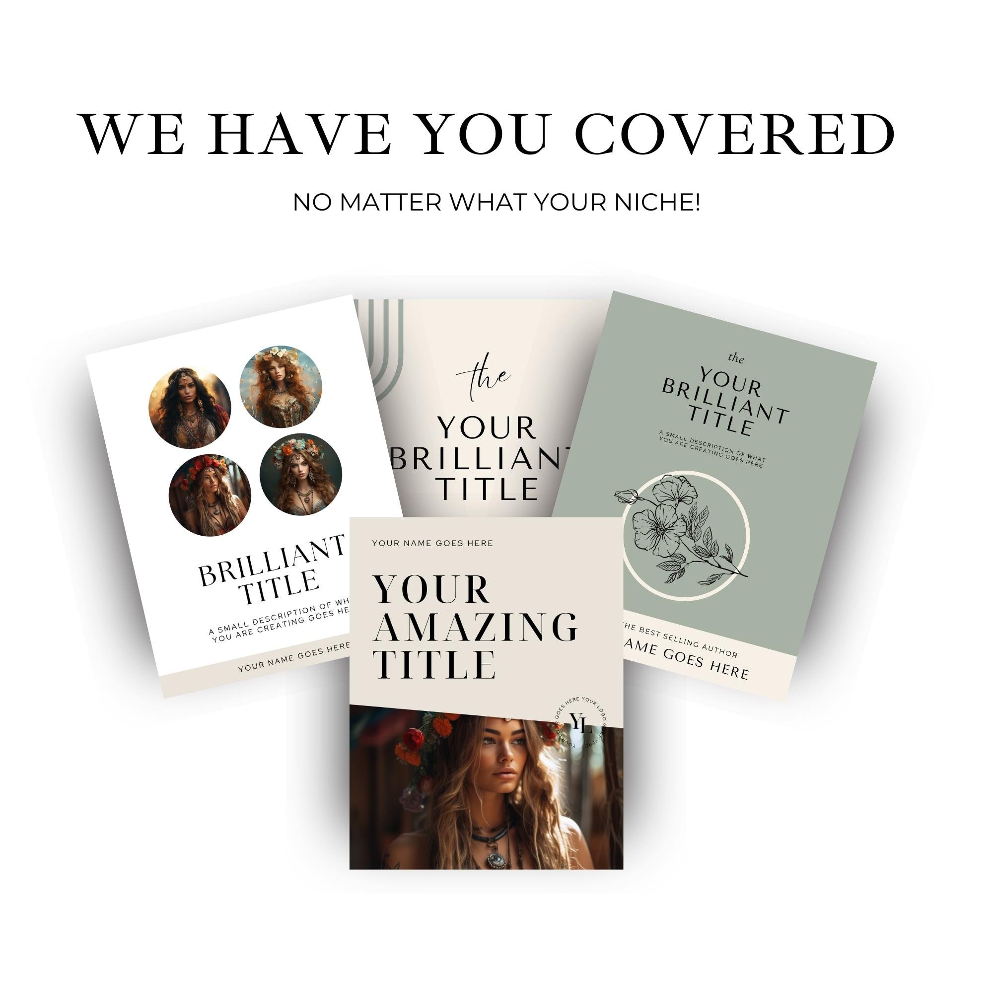 Book Covers Canva Templates Printable Magazine Title Page - Etsy