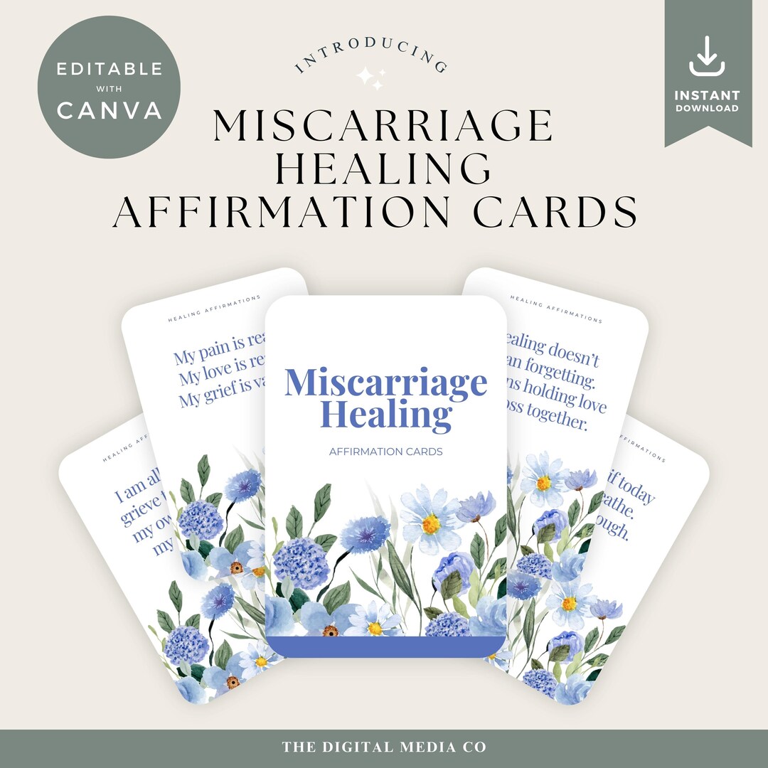 Miscarriage Healing Cards - Etsy