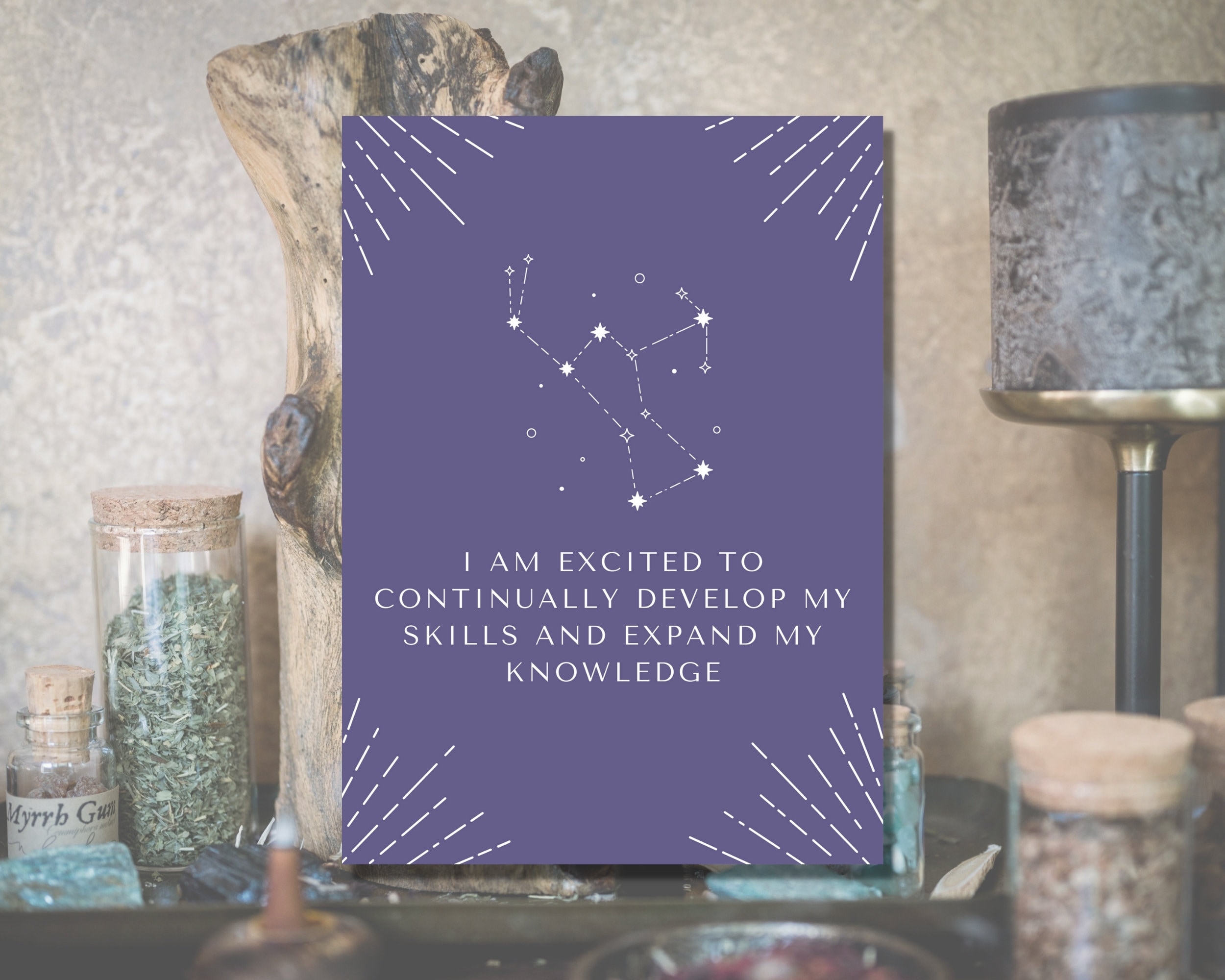 Affirmation Cards Template Canva, Affirmation Station, Printable ...