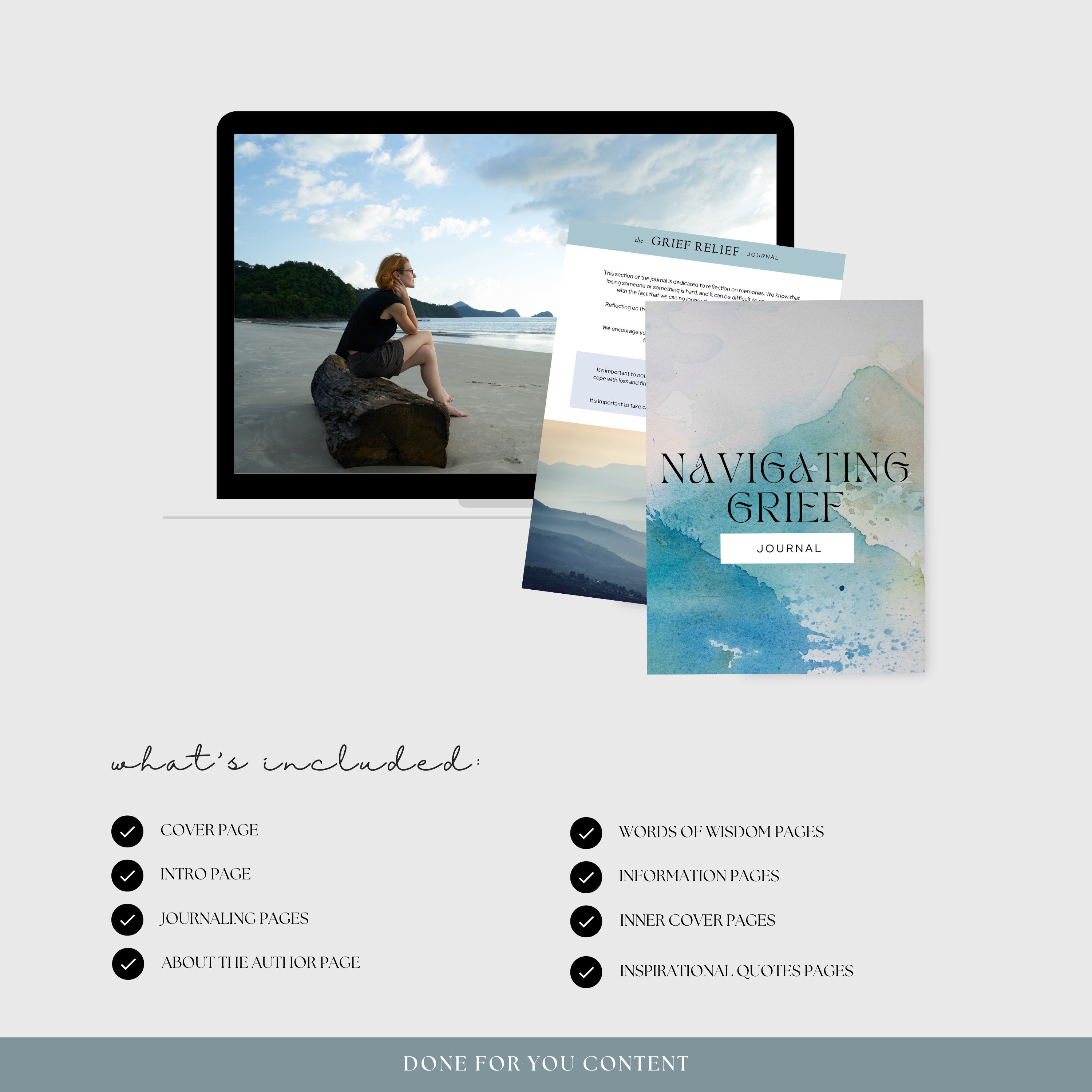 Guided Grief Remembrance Journal Digital Handbook and - Etsy