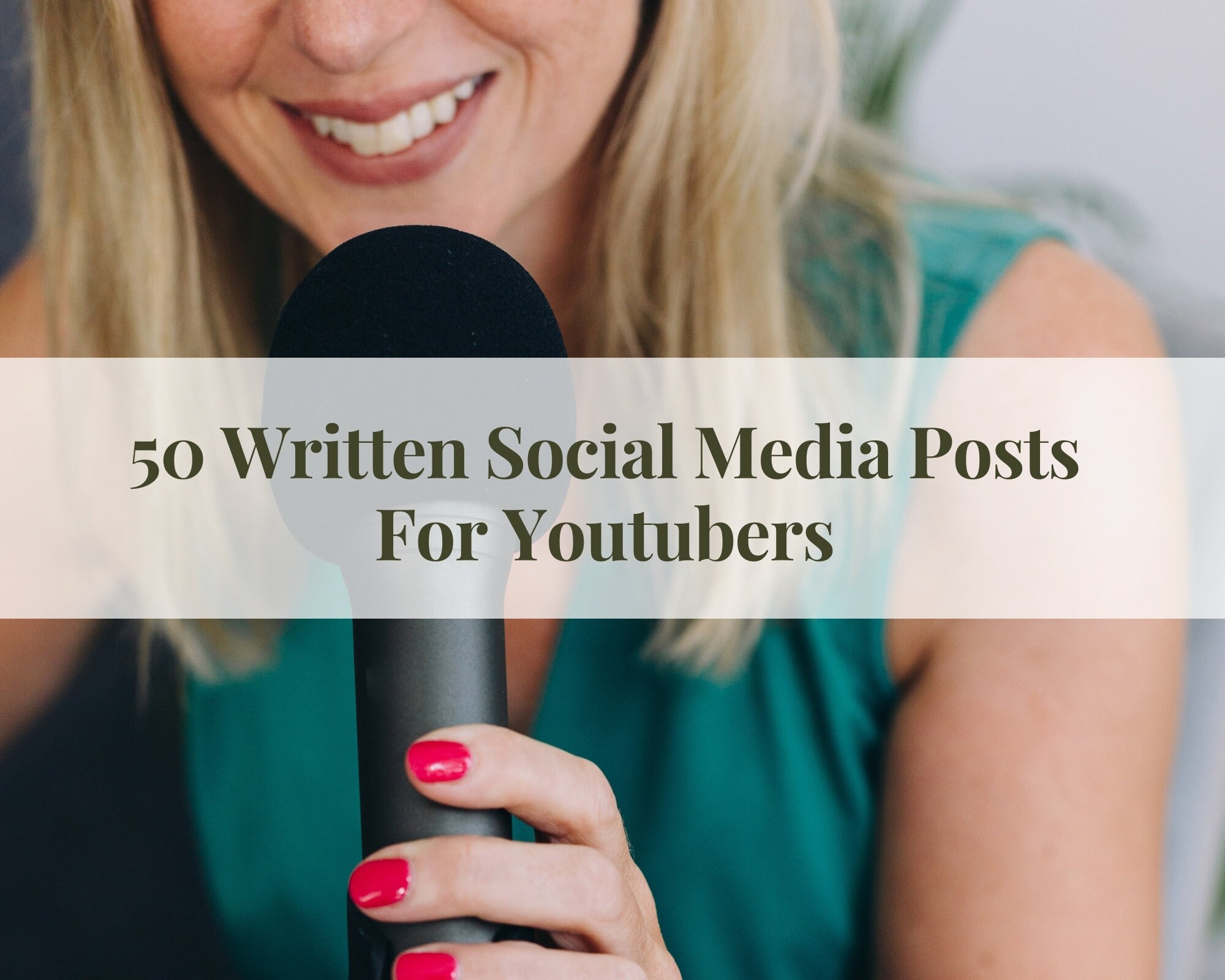 50 Written Social Media Captions and Prompts for Youtubers, Instagram ...