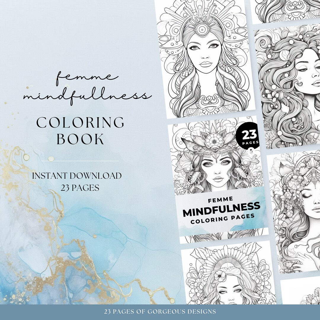 Femme Coloring Pages Feminine Art Pages Cute Coloring Pages for Kids ...