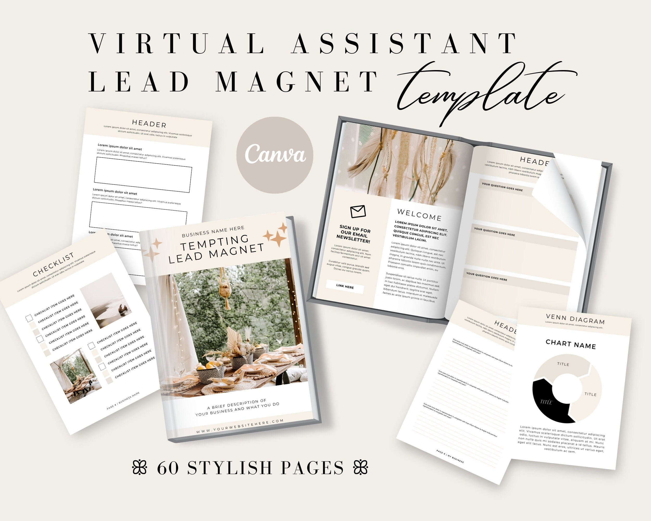 Freebie Digital Template Canva Workbook Template Canva Lead - Etsy