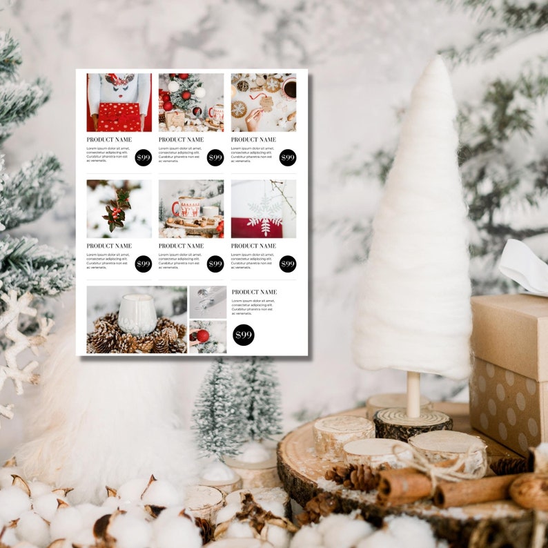 Christmas Catalogue Template, INSTANT DOWNLOAD, Wholesale Gift ...