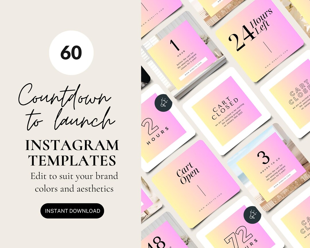 Product Launch Instagram Templates, Canva Editable Posts, New Product ...