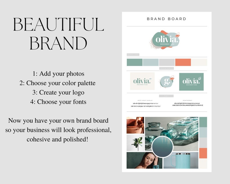 Logo INSTANT DOWNLOAD Canva Logo Template Modern Logo - Etsy