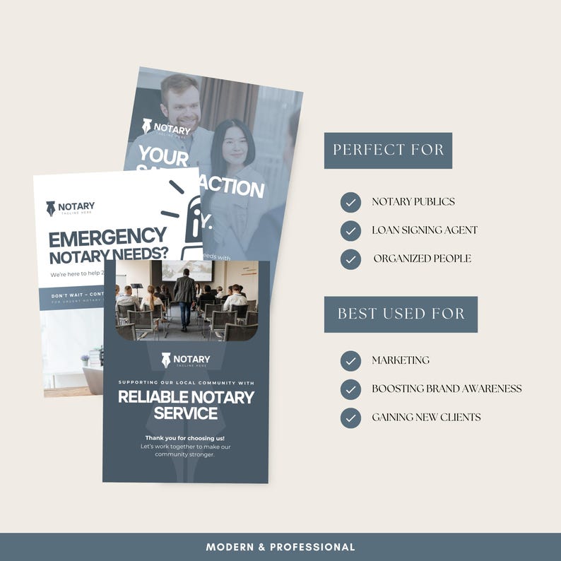 Notary Social Media Post Templates, Notary Public Marketing Instagram ...
