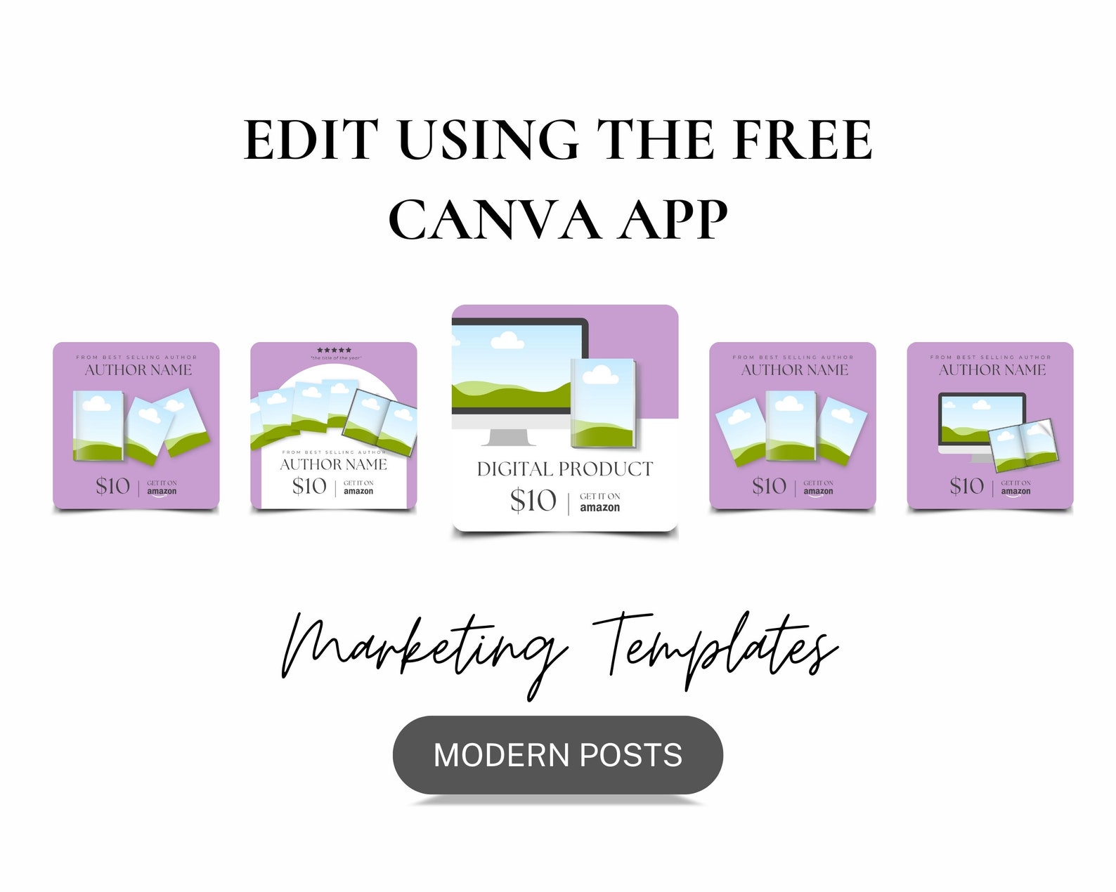 Digital Product Canva Templates, Instagram Posts for Small Businesses ...