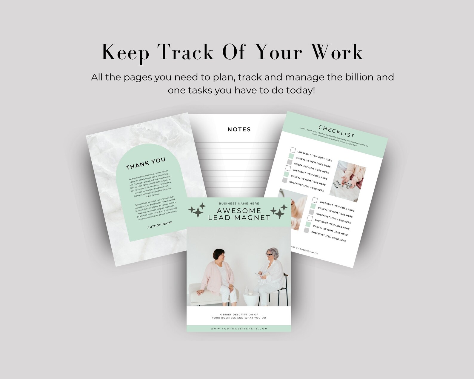 Printable Template Canva, Workbook Template Canva, Lead Magnet Workbook ...