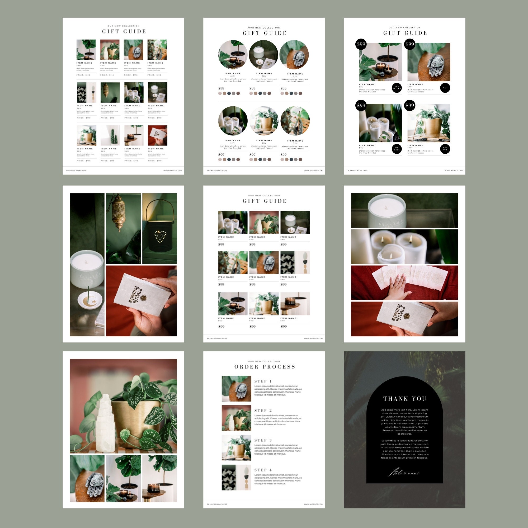 Catalogue / Gift Guide Template INSTANT DOWNLOAD Wholesale - Etsy