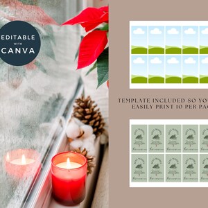 Canva Template Christmas Gift Tag, Christmas Gift Tag Template ...